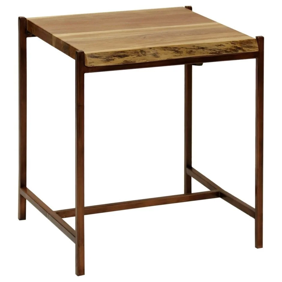 StyleCraft Occasional Tables ISF24770 Live Edge Accent Wood Table | Broadway Furniture | End Tables